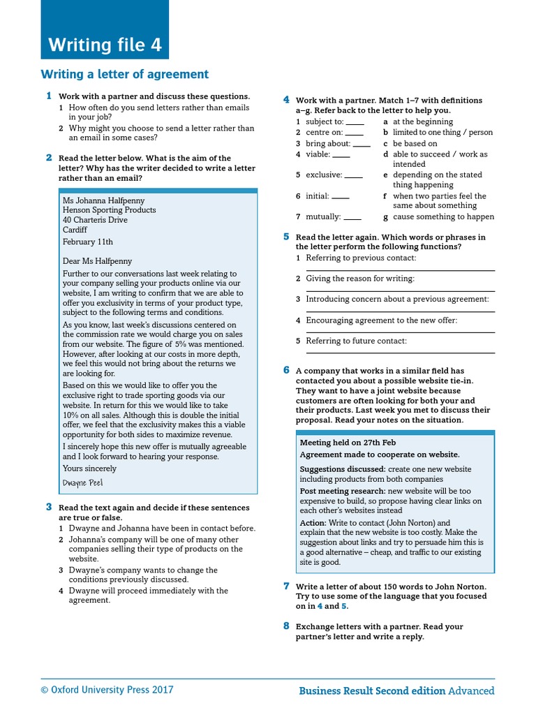 Business Result 2e Advanced Writing File 4 SB | PDF | Communication | Internet