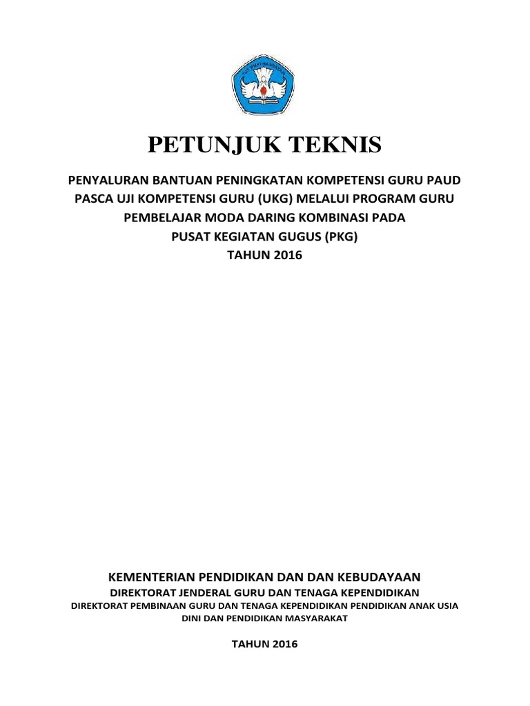 Juknis Bantuan GP Melalui PKG | PDF | Komputer