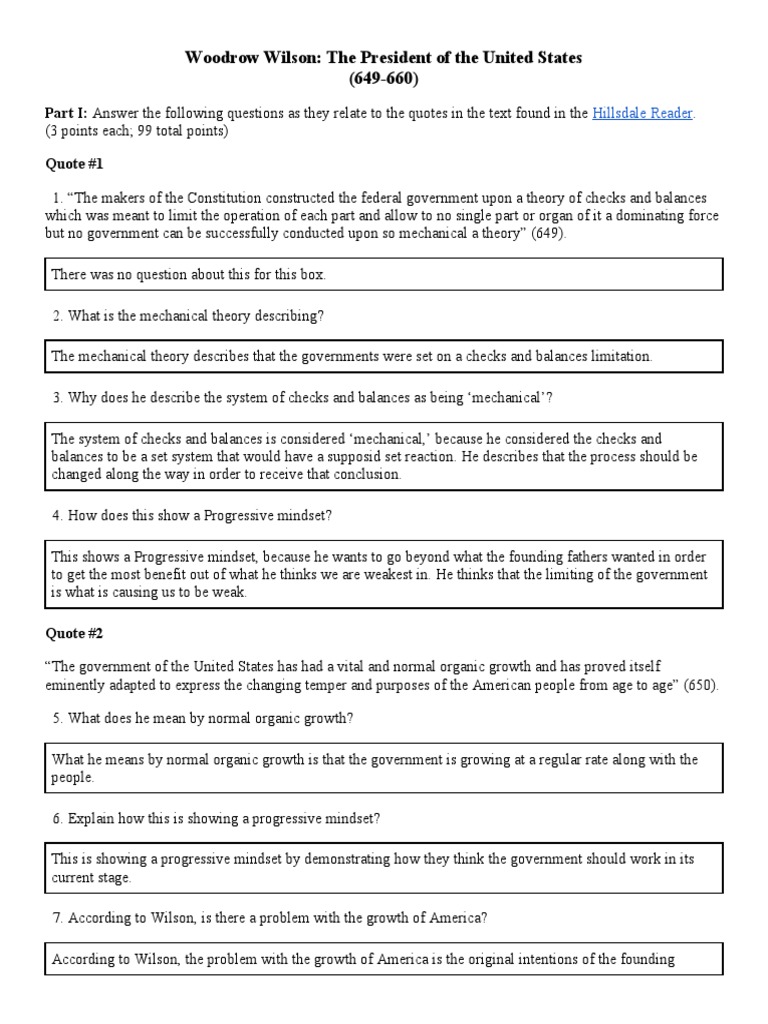 Woodrow Wilson | PDF | Presidents Of The United States | American ...