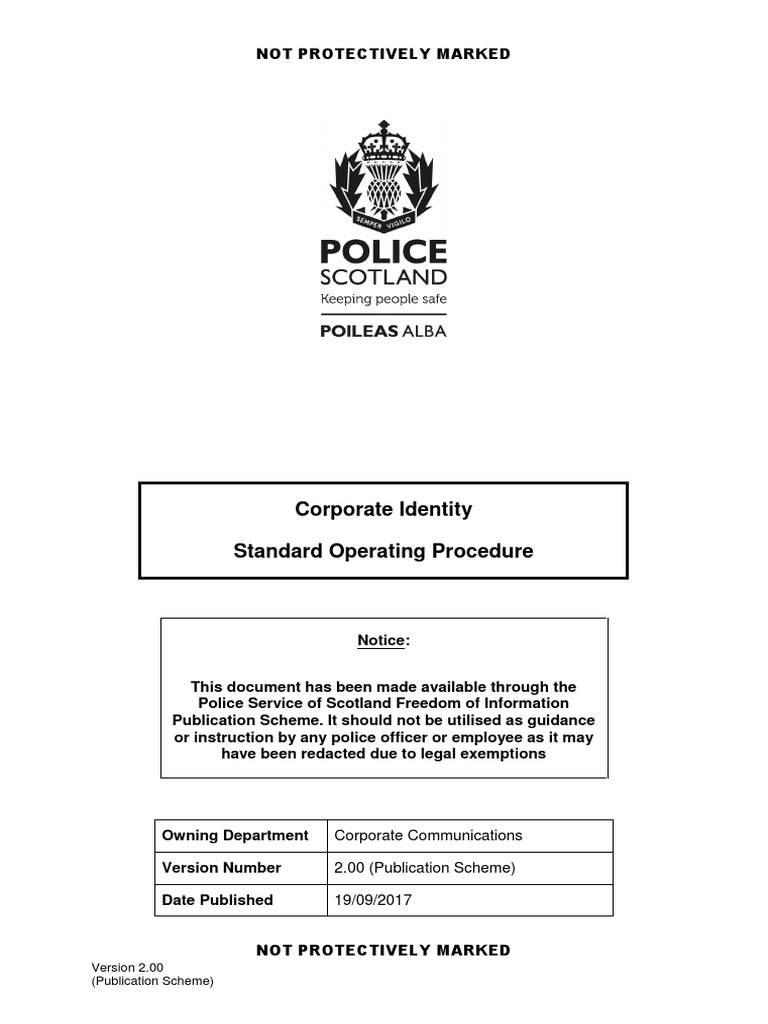SOP Corporate Identity Police | PDF | Logos | Brand