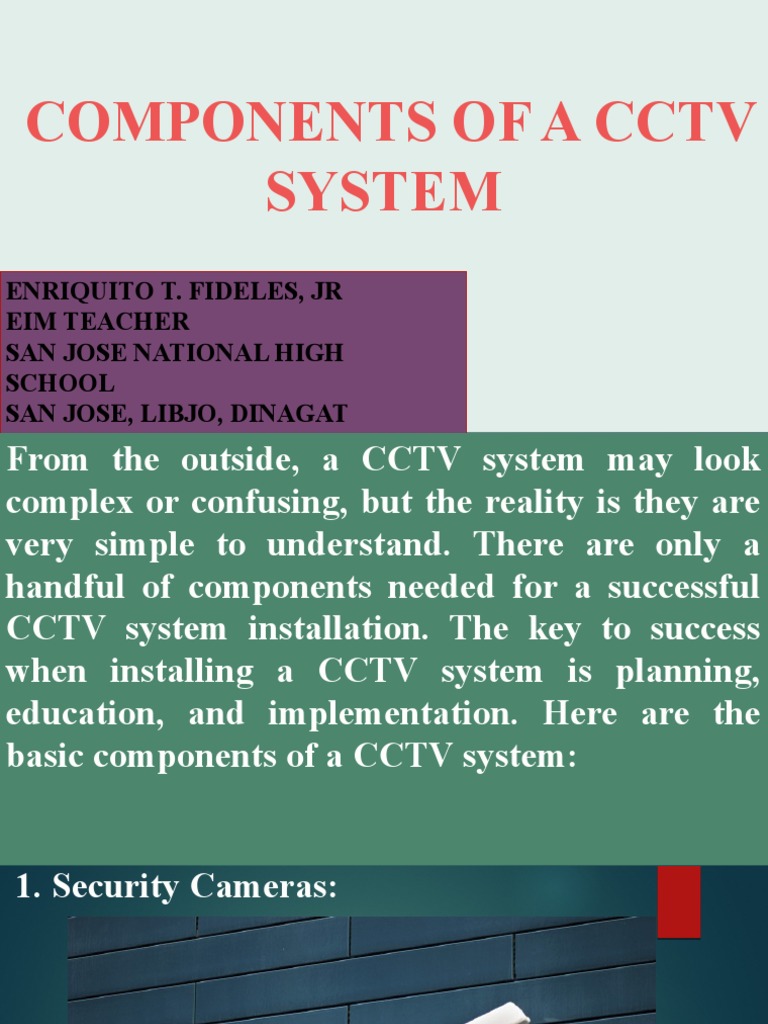 Components of A CCTV System | PDF | Closed Circuit Television | Digital ...