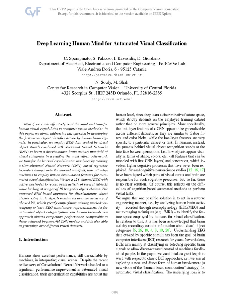 1-Deep Learning Human | PDF | Deep Learning | Electroencephalography