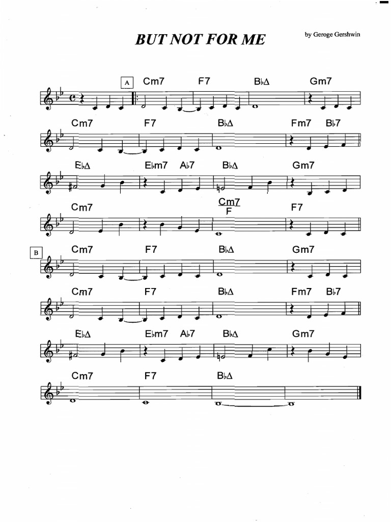 But Not For Me | PDF