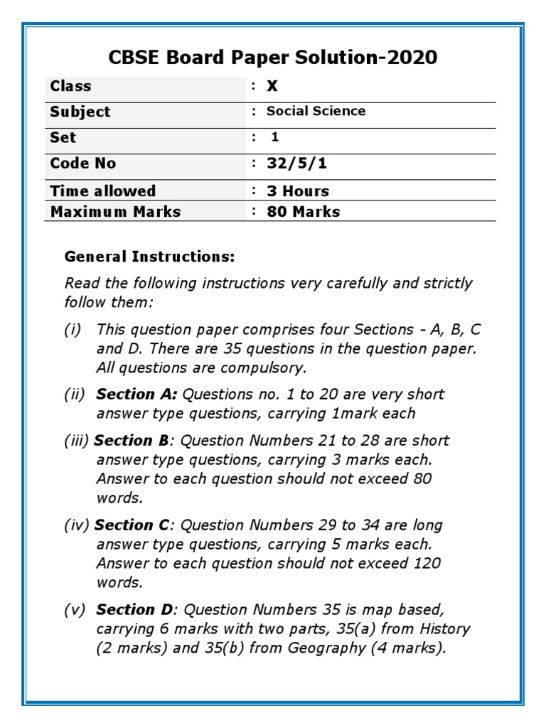 CBSE Board Paper Solution-2020 | PDF | Collateral (Finance) | Bretton ...