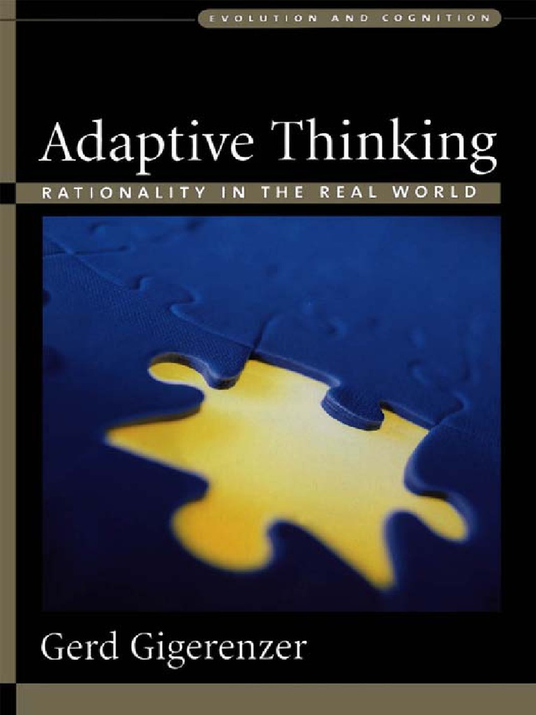 Adaptive Thinking - Rationality - Center For Adaptive Behavior | PDF ...