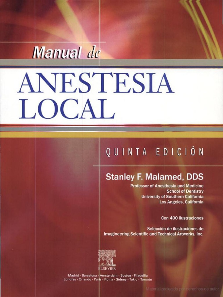 Stanley F. Malamed DDS Manual de Anestesia Local | PDF
