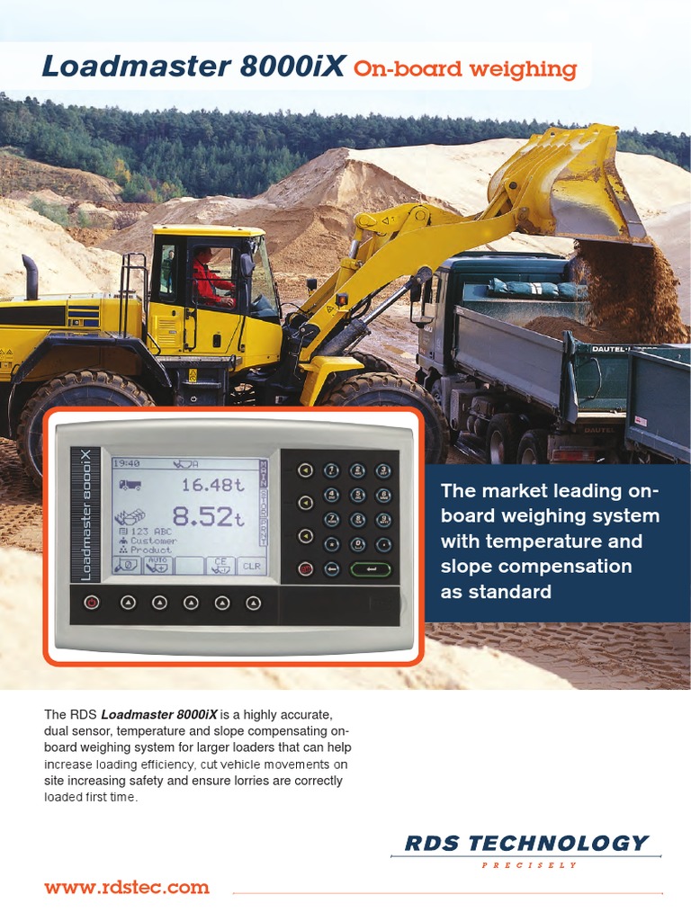 Loadmaster 8000ix: On-Board Weighing | PDF | Weight | Equipment
