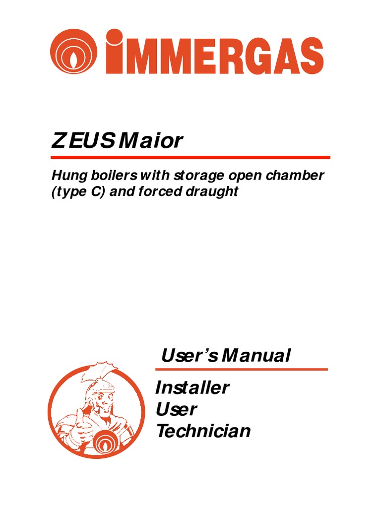 Zeus Maior User Manual GB | PDF | Boiler | Ac Power Plugs And Sockets