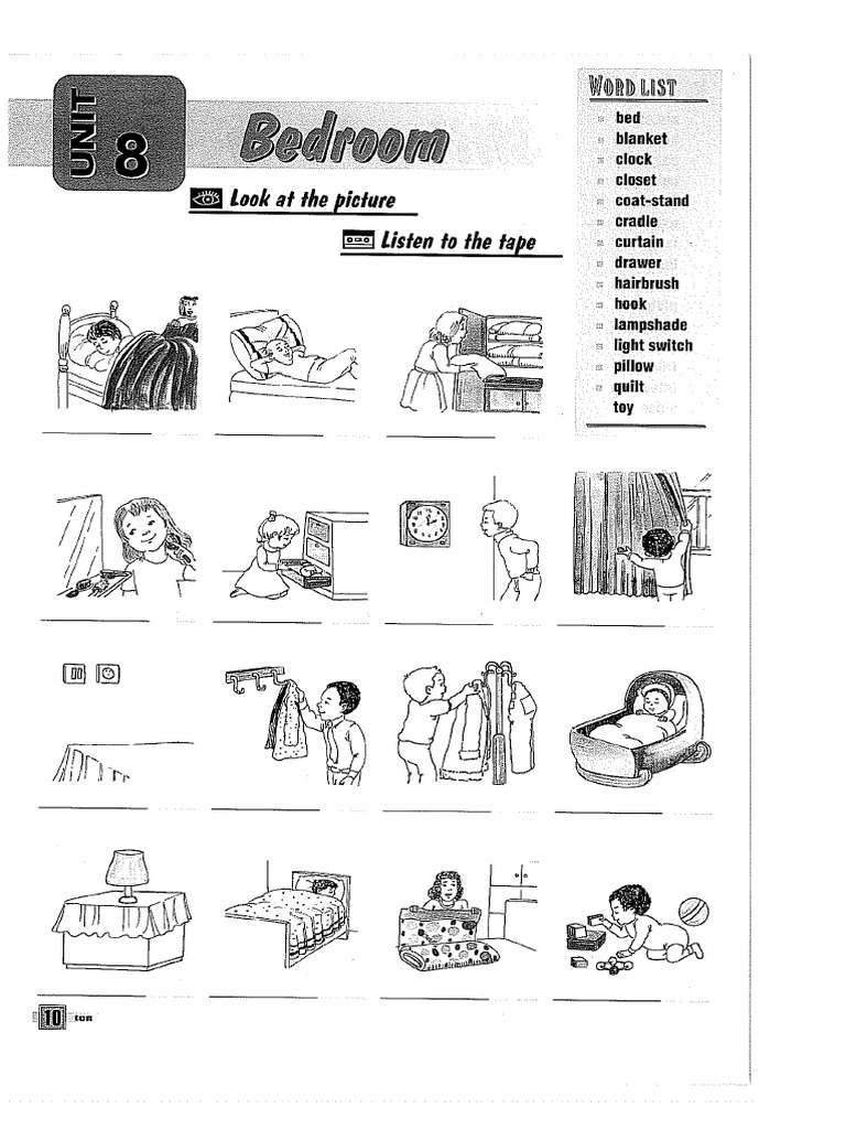 Bedroom Vocabulary | PDF