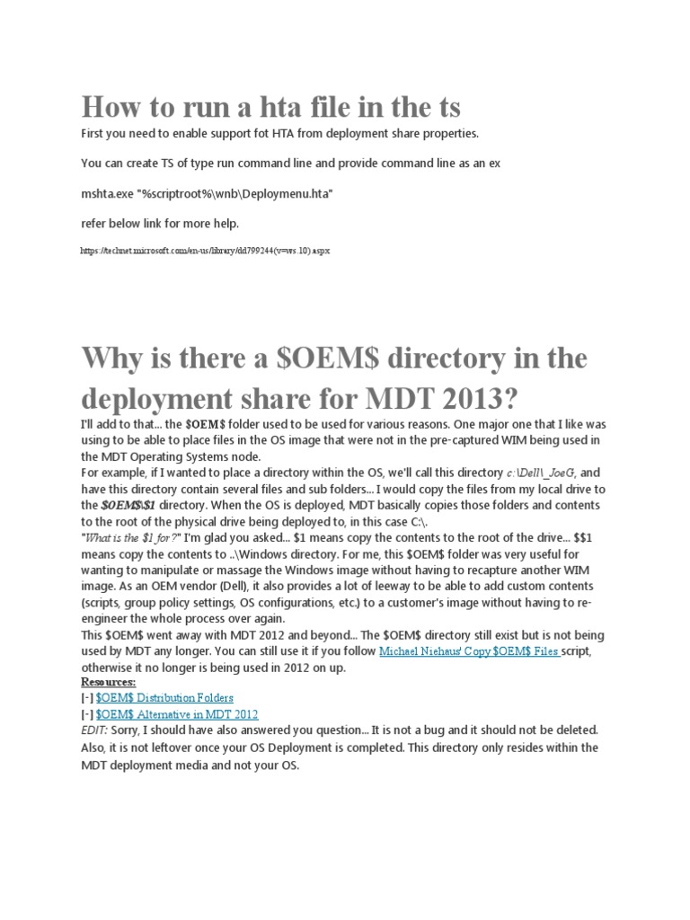 How To Run A Hta File in The Ts | PDF | Command Line Interface ...