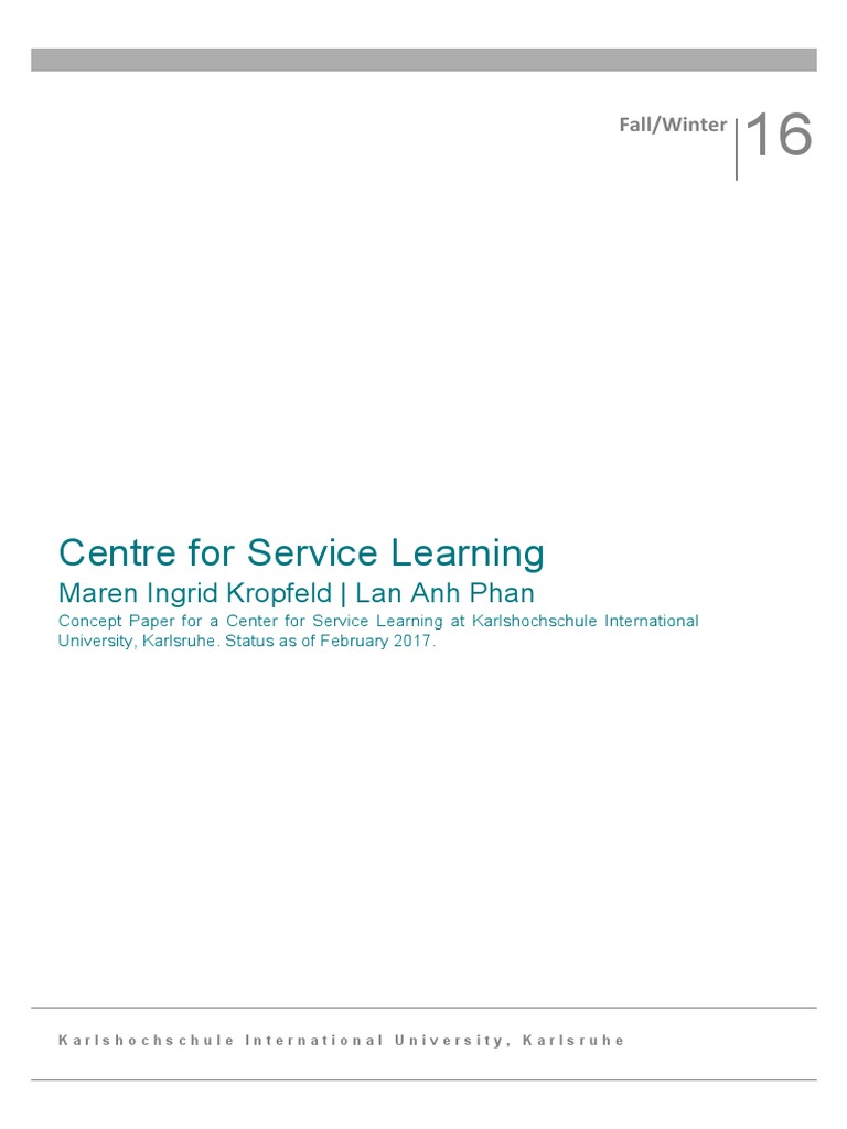 Concept-Paper - Centre-for-Service-Learning) | PDF | Service Learning ...