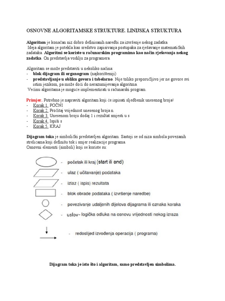 Informatika VI 23 Osnovne Algoritamske Strukture | PDF