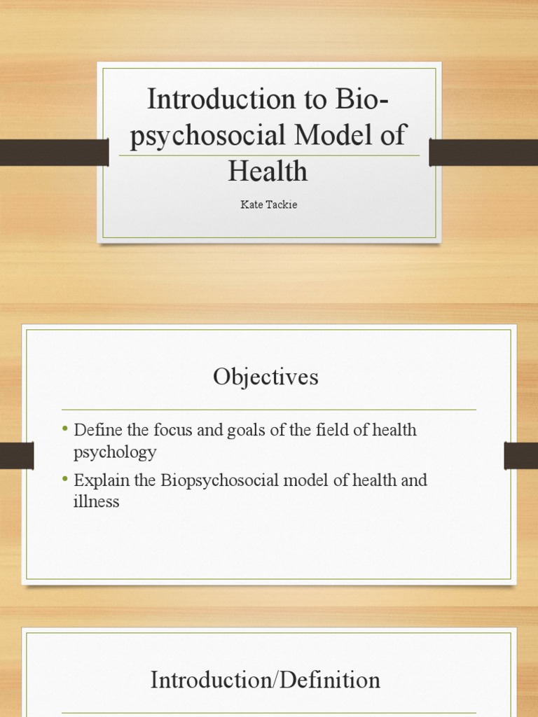 Introduction To Biopsychosocial | PDF | Health Psychology | Psychology