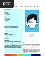 WONDER by R.J. Palacio Reading Group Questions | PDF
