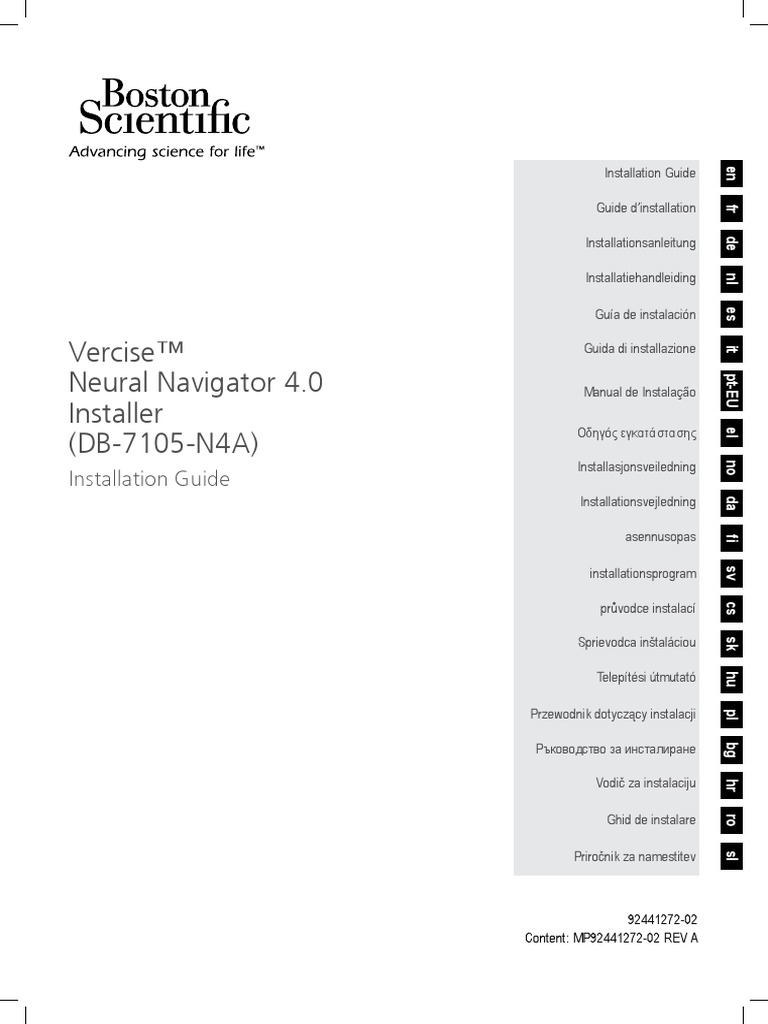 Boston Scientific Vercise Neural Navigator 40 | PDF | Installation ...