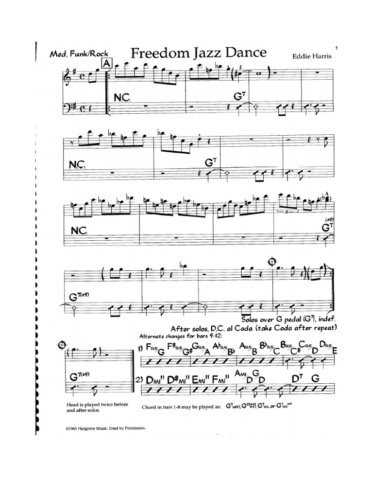 Freedom Jazz Dance (Eb) | PDF