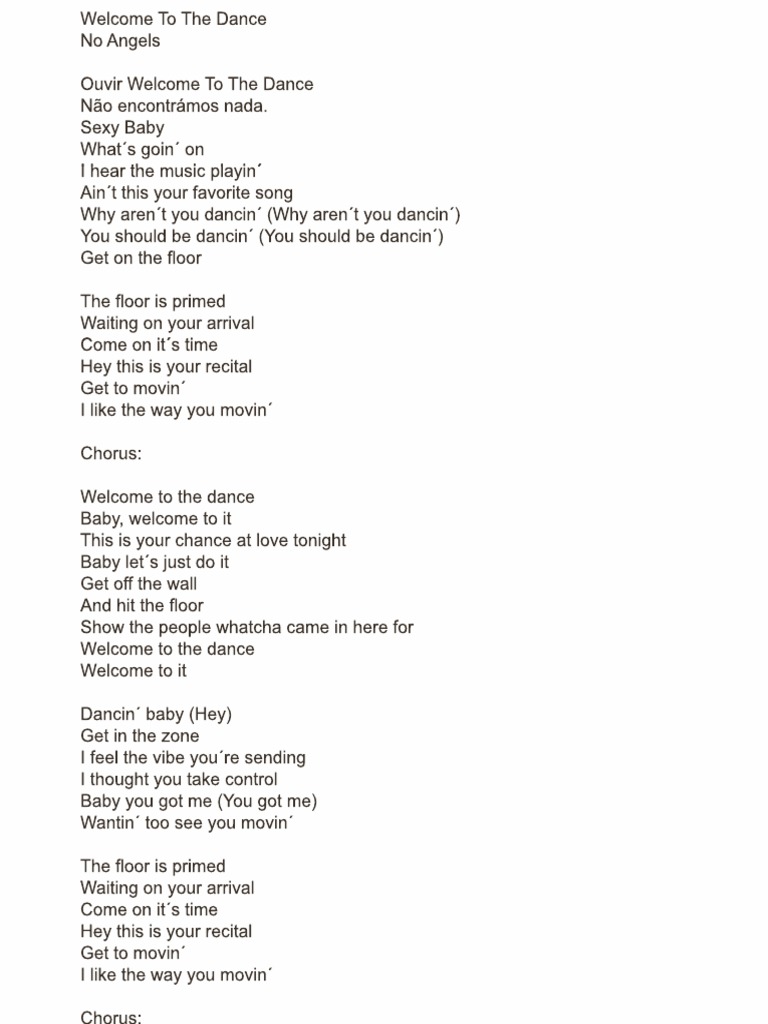 No Angels Welcome To The Dance | PDF