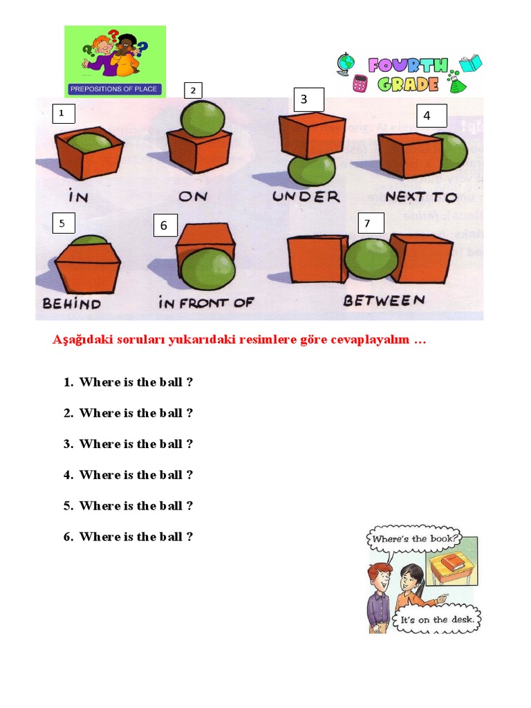 Prepositions of Place Worksheet Templates Layouts - 134085 | PDF