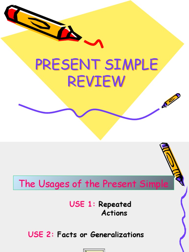 Review-Present Simple | PDF | Verb | Syntax