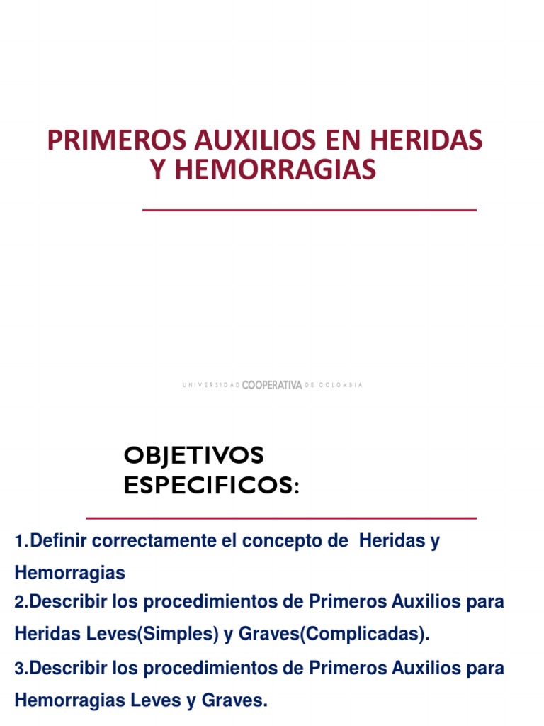 Heridas, Hemorragias y Quemaduras | PDF | Quemar | Primeros auxilios