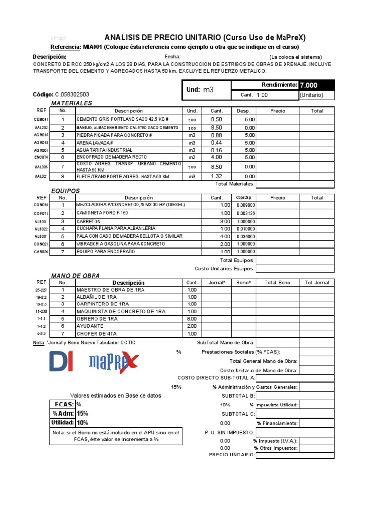 Apu Curso Maprex Basico Julio 2018 | PDF | Construyendo tecnología ...