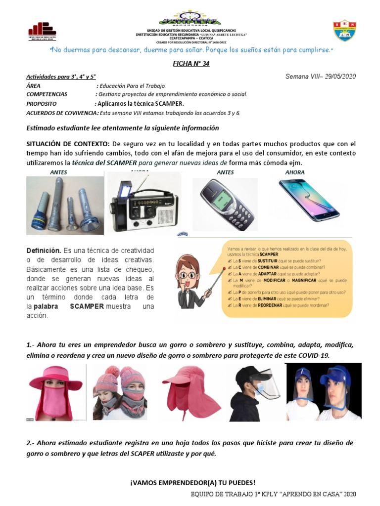 36 Ficha Ept Scamper | PDF