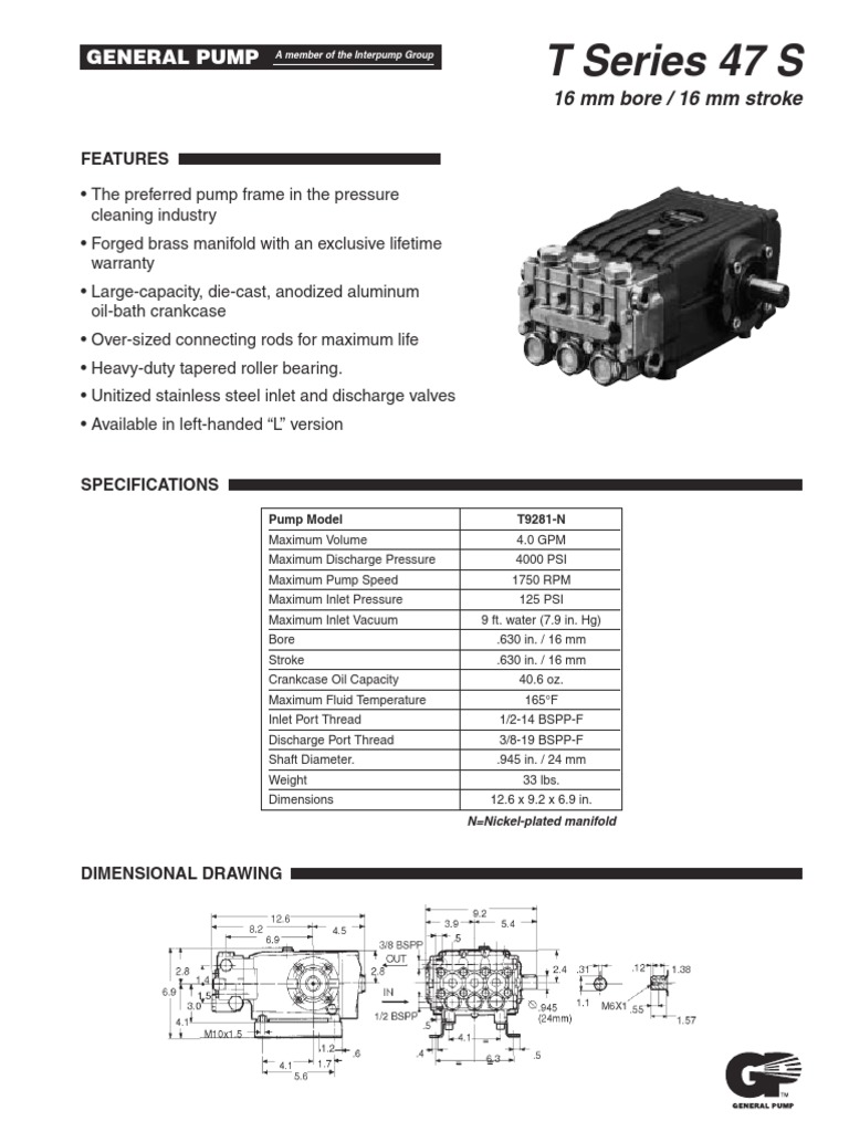 T9281-N-GR-Pump and GR | PDF | Pump | Gear