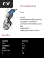 Ficha Tecnica Pulidora Dewalt DWE4120 | PDF | Hogar, jardinería y bricolaje