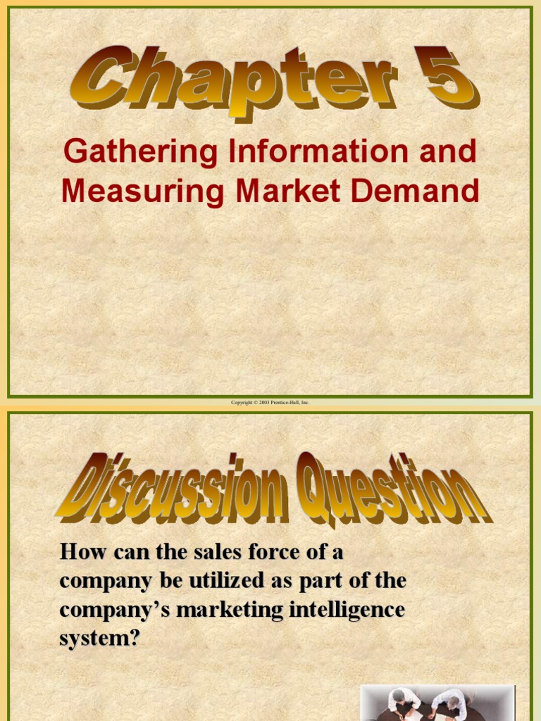 Gathering Information and Measuring Market Demand | PDF | Sampling ...