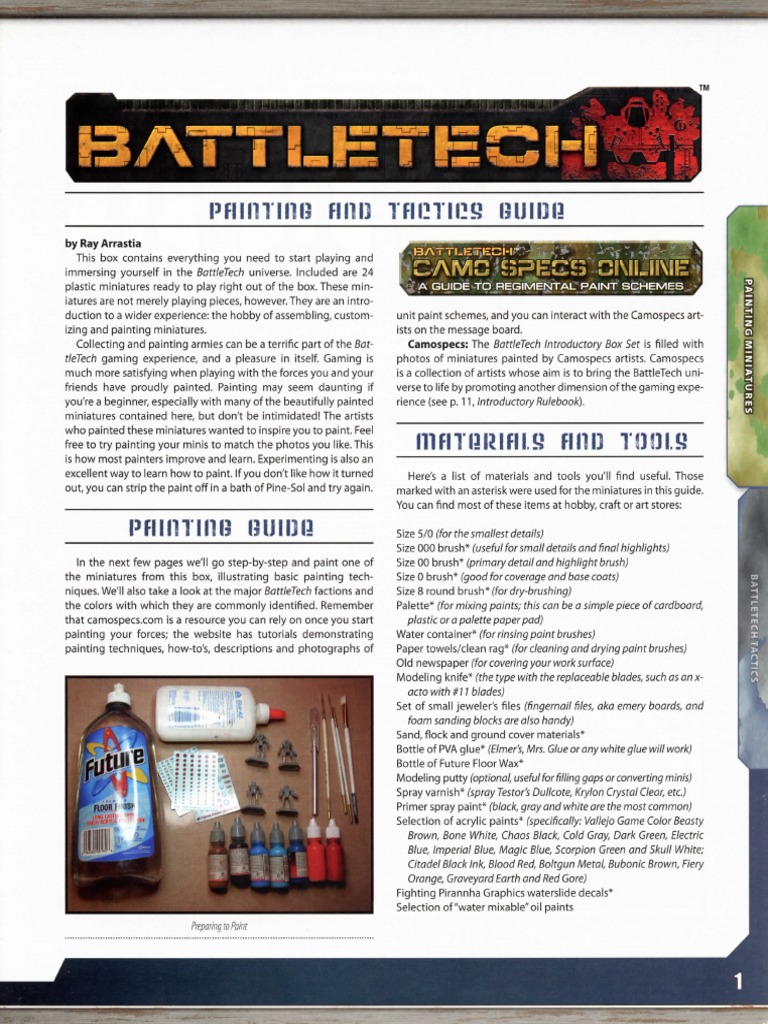 Battletech Introductory Box - Painting and Tactics Guide | PDF