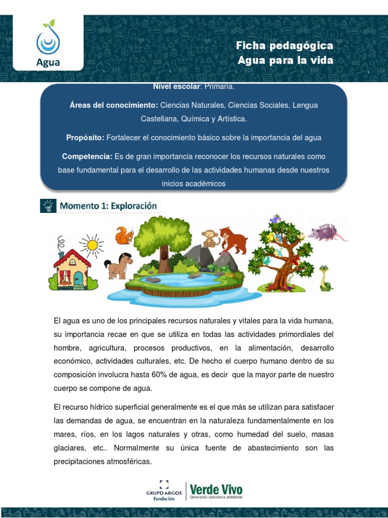 Importancia del Agua para Niños | PDF | Agua | Naturaleza