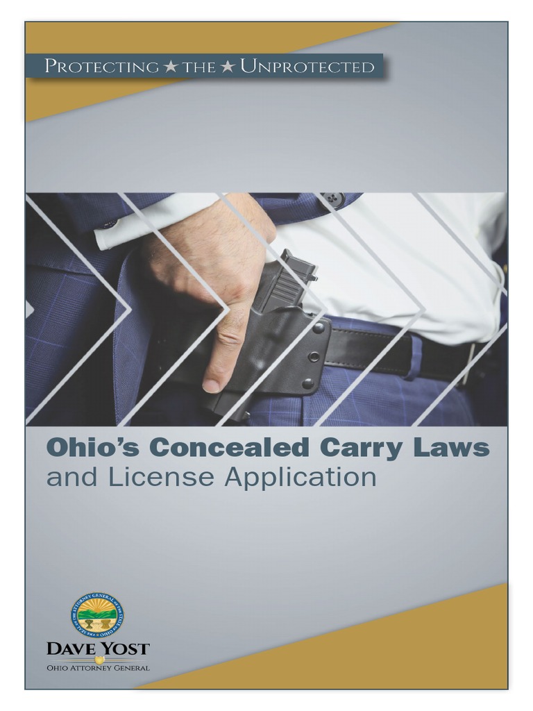 Ohio's Concealed Carry Laws and License Application | PDF | Concealed ...