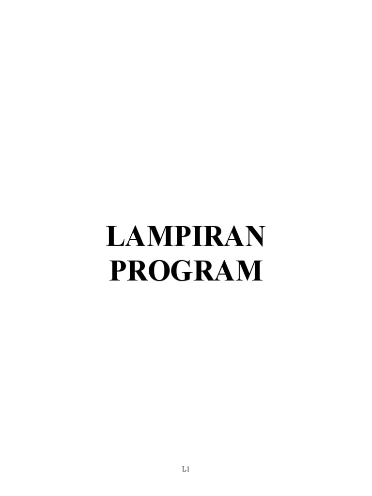 Lampiran Program | PDF | Application Software | Information Management