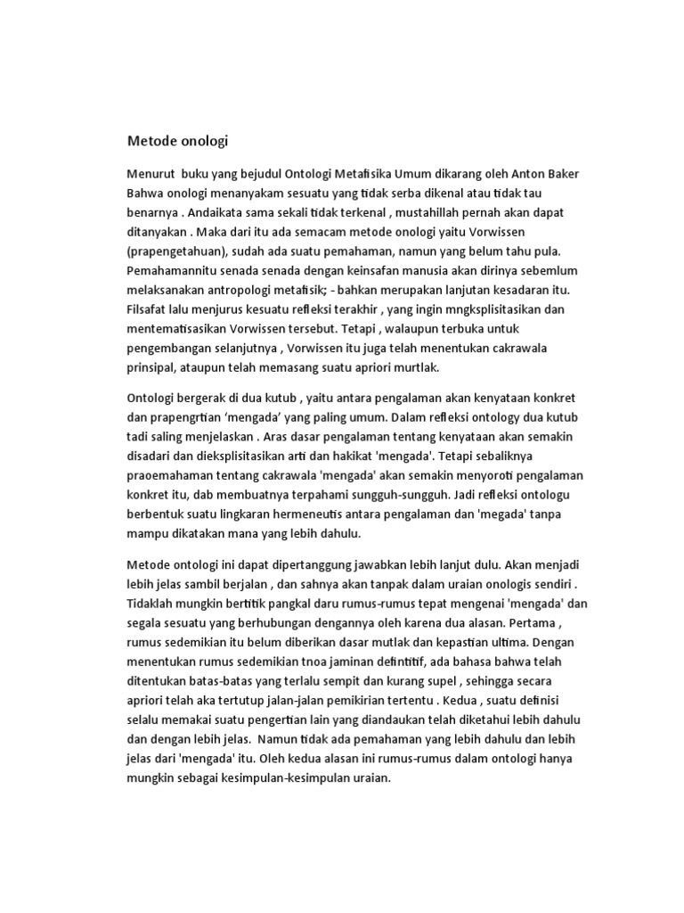 Ontologi | PDF