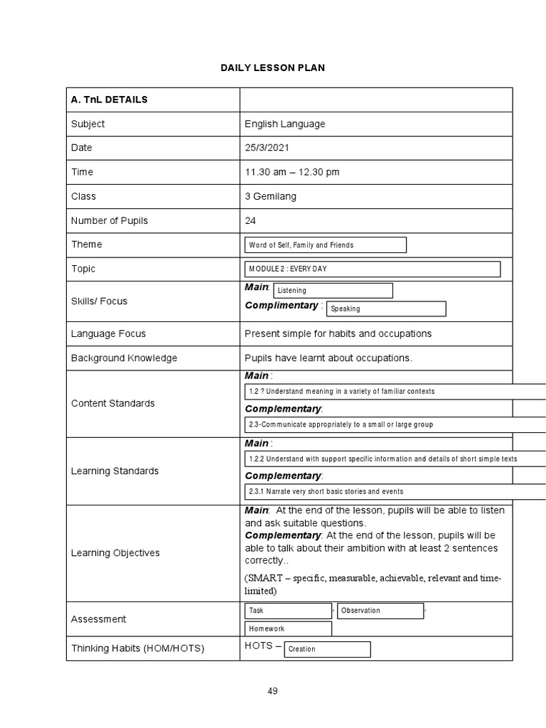 RPH 2 Practicum Format | PDF | Educational Technology | Lesson Plan