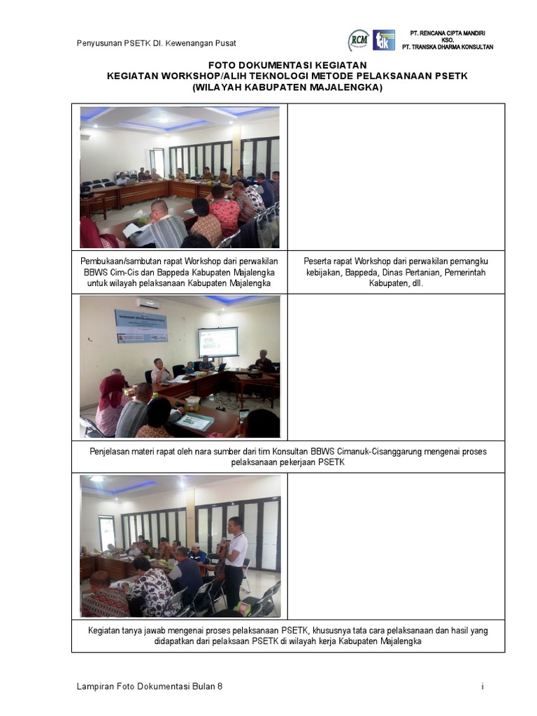 Lampiran Foto Dokumentasi - B8 (V) | PDF | Bisnis | Teknologi & Rekayasa