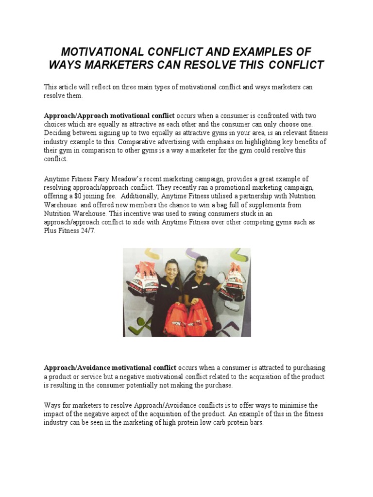 Motivational Conflict | Download Free PDF | Motivation | Motivational