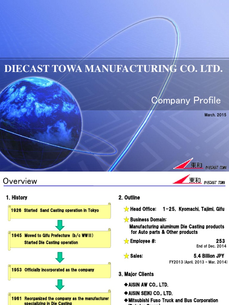 Manufacturing Company Profile | PDF | Industries | Mechanical Engineering