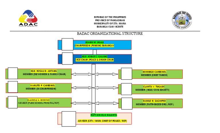 Badac Organizational Structure | PDF