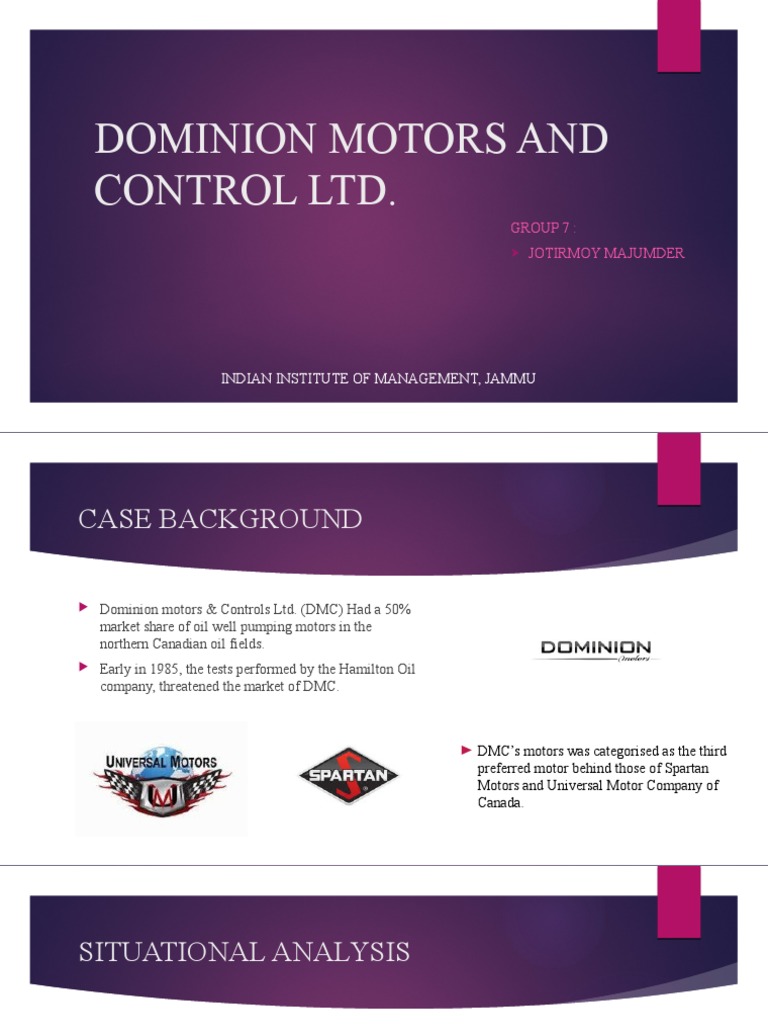 Dominion Motors and Control LTD | PDF | Horsepower | Pump