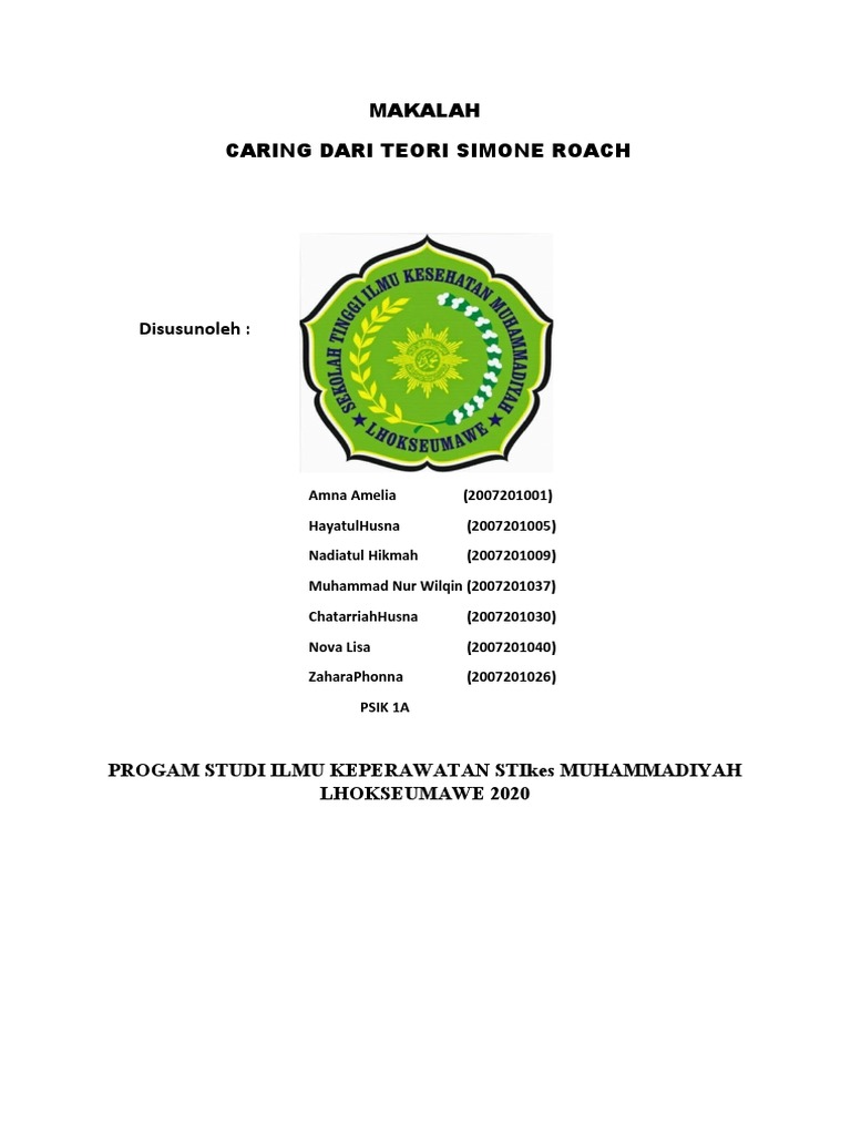Makalah Caring Dari Teori Simone Roach | PDF