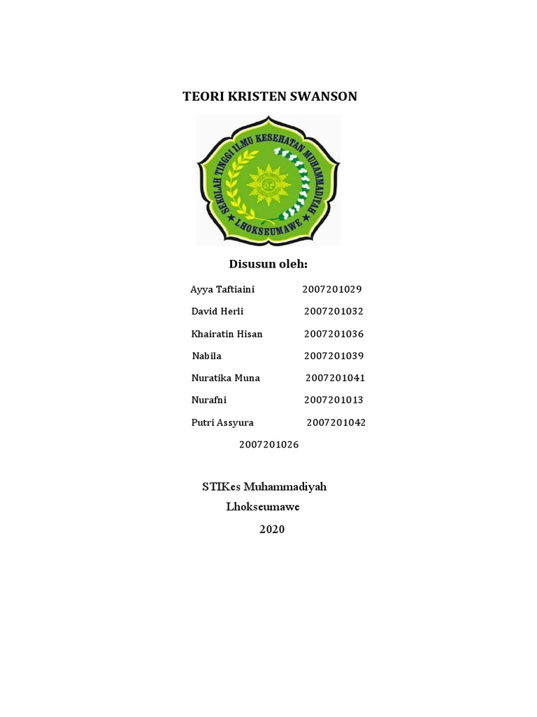 Teori Caring Kristen Swanson | PDF