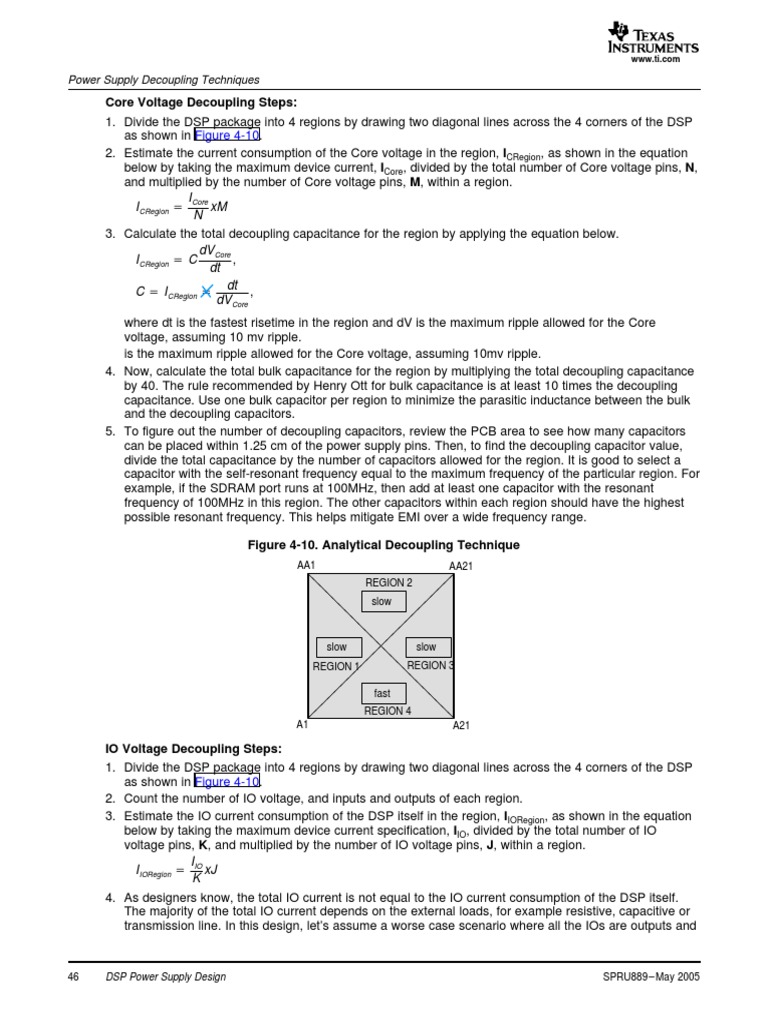 Calculating Decap and Bulk Cap Values For High Speed Devices | PDF ...