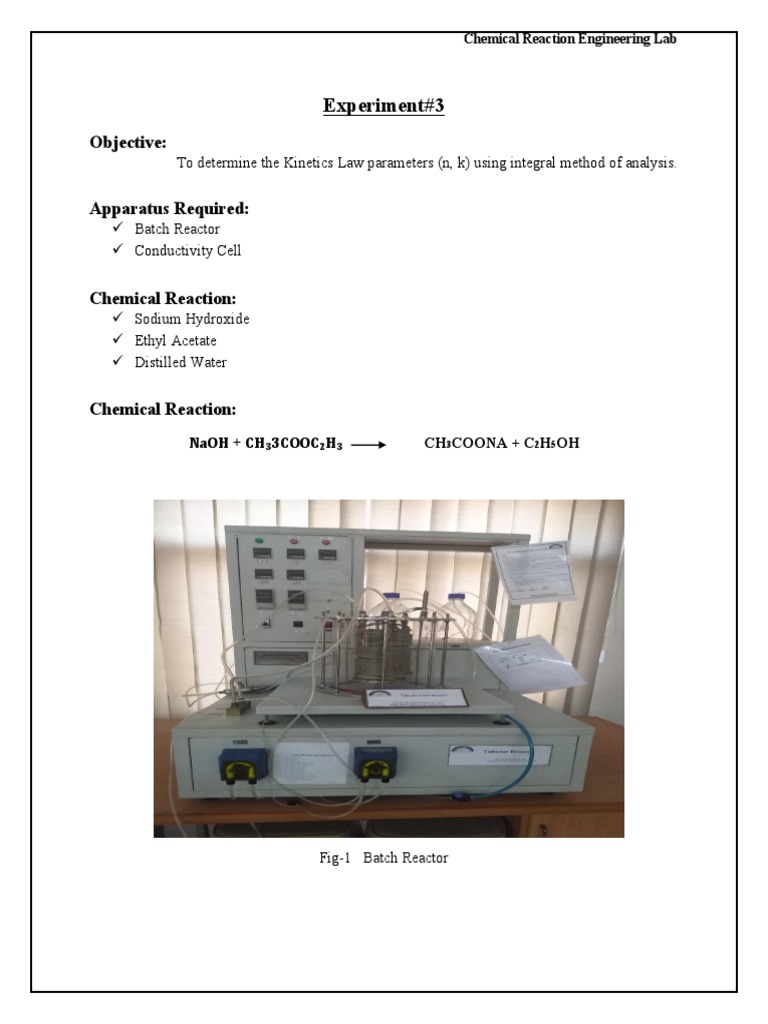 Objective: Apparatus Required:: Experiment#3 | PDF | Chemical Reactions ...
