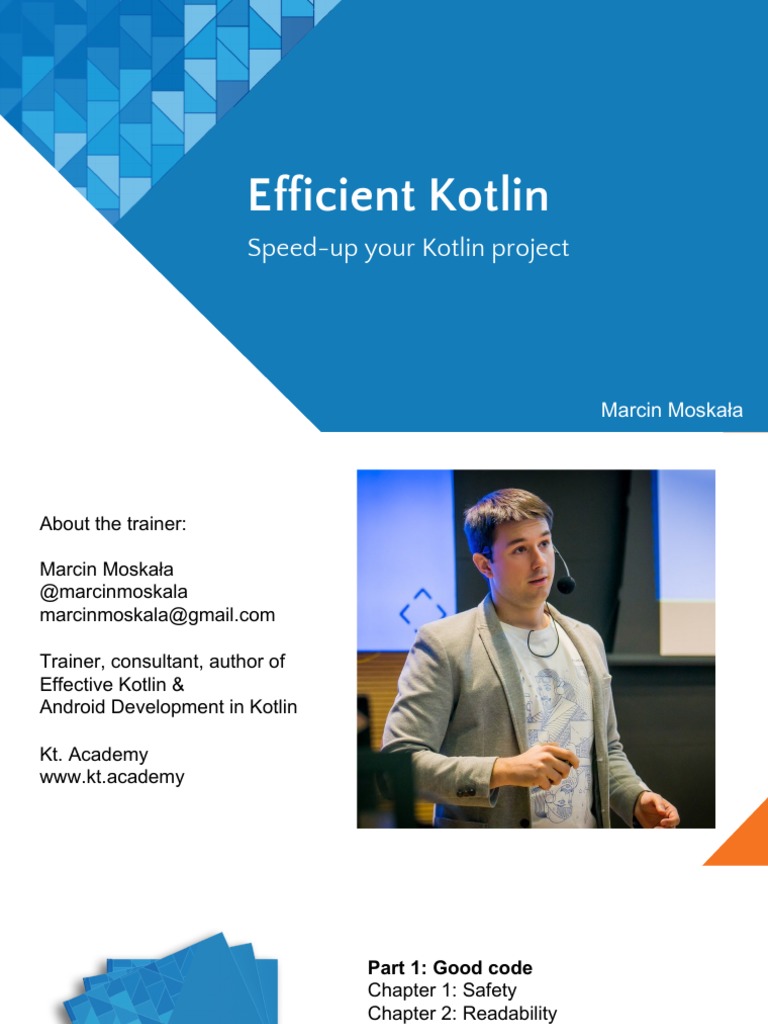 Efficient Kotlin: Speed-Up Your Kotlin Project | PDF | Parameter (Computer Programming) | Subroutine