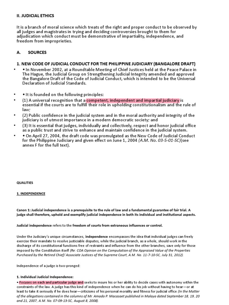 Judicial Ethics - Slides | PDF | Judiciaries | Judge