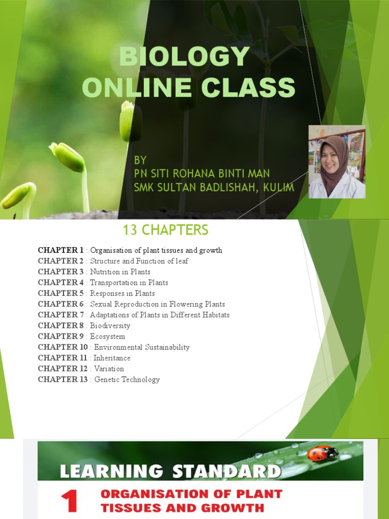 BIO - F5 - KSSM - CHAPTER - 1 - 1.1 and 1.2 ORGANISATION OF PLANT ...