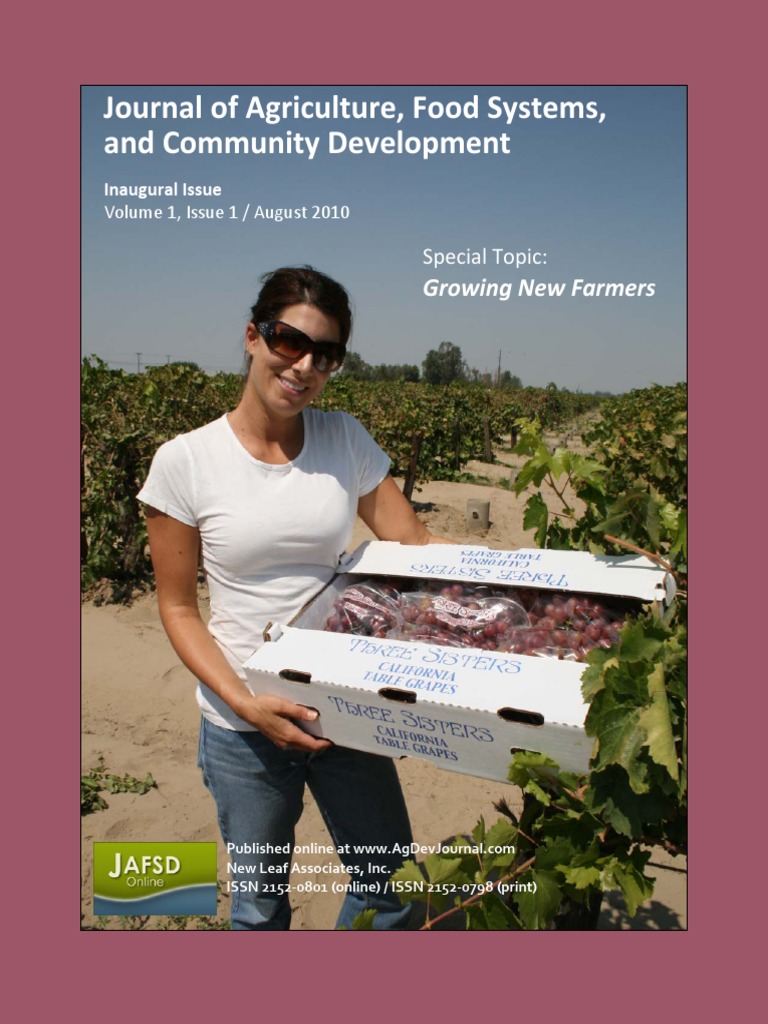 Journal of Agriculture, Food System, and Community Devt | PDF | Farms ...