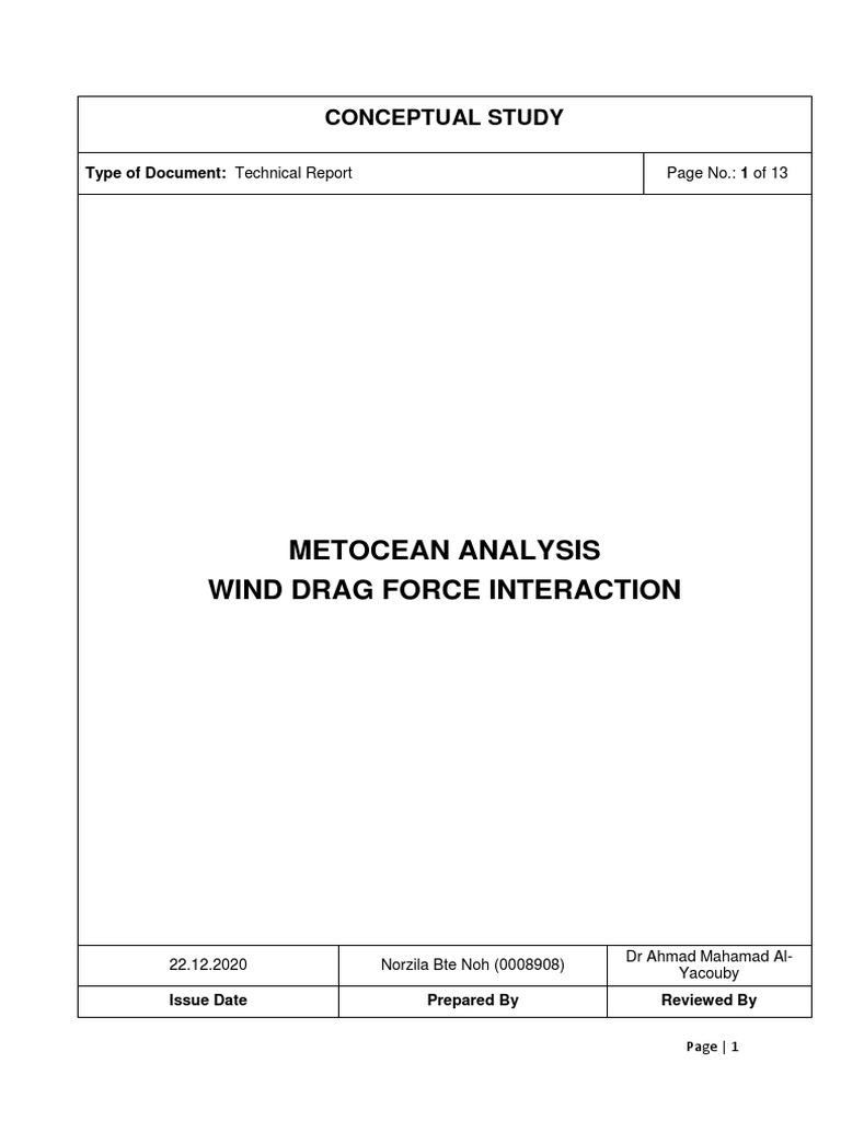 Wind Drag Force Interaction | PDF | Wound | Wind Speed