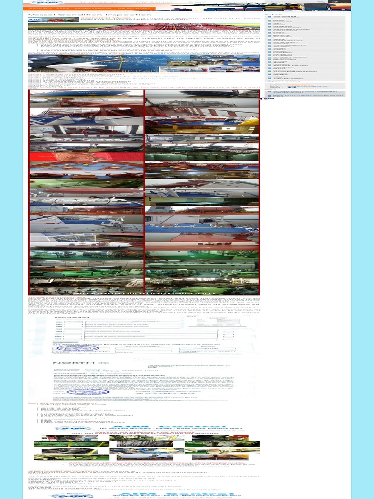 Vessel Condition Inspection | PDF | Ships | Real Estate Appraisal